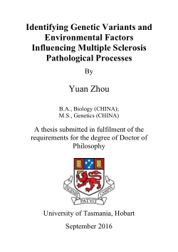 Identifying genetic variants and environmental factors influencing ...