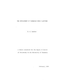 The development of Tasmanian shore platforms