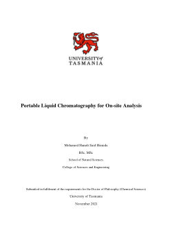 Portable liquid chromatography for on-site analysis