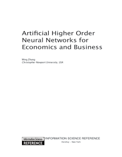 Adaptive higher order neural network models and their\ applications in business