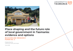 Item - Place Shaping and the Future Role of Local Government in ...