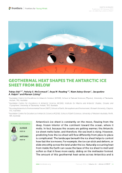 Geothermal Heat Shapes the Antarctic Ice Sheet From Below