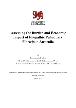 Assessing the burden and economic impact of idiopathic pulmonary ...