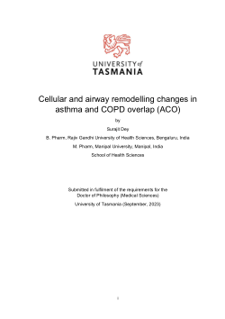 Cellular and airway remodelling changes in asthma and COPD overlap (ACO)