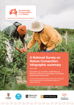 A national survey on nature connection: infographic summary