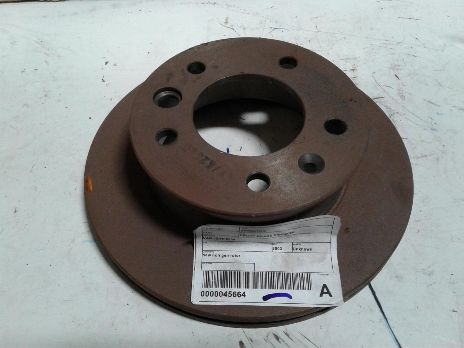 MERCEDES BENZ SPRINTER 02/1998-10/2006 NEW NON GENUINE ROTOR - First ...