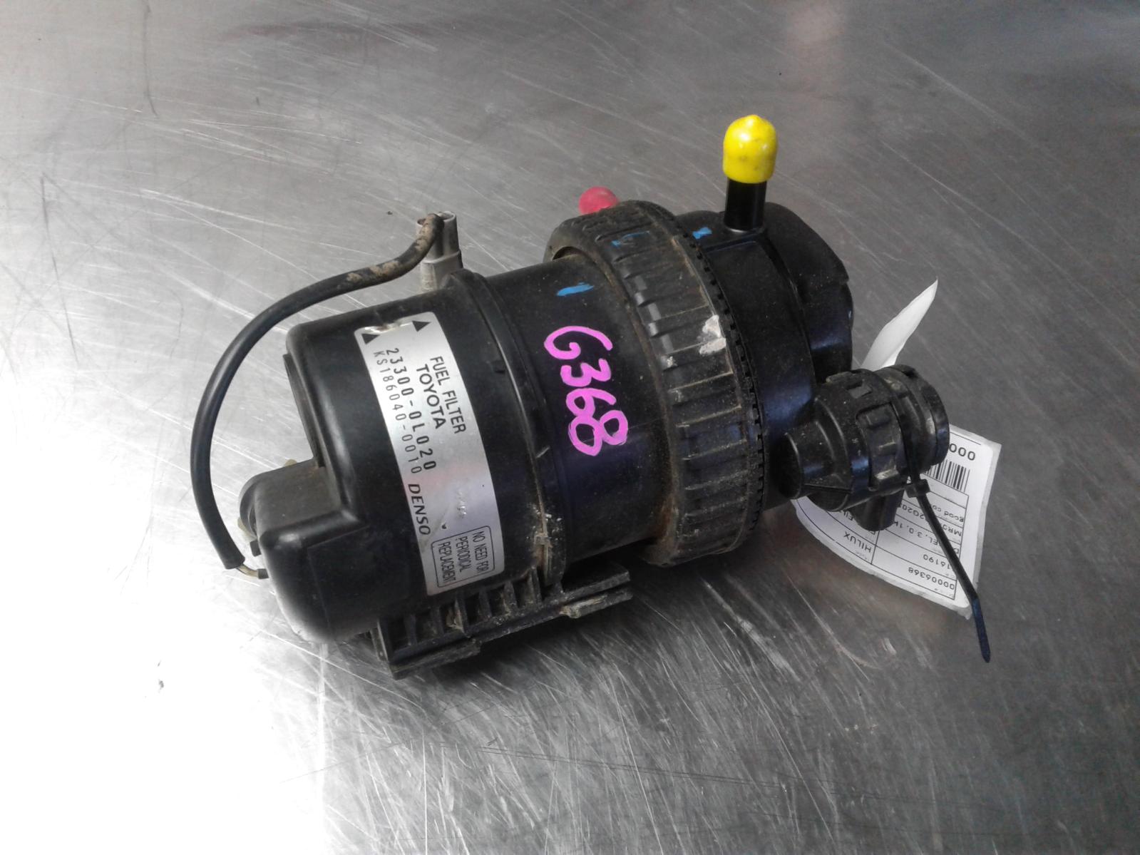 TOYOTA HILUX 02/2005-08/2015 FUEL FILTER HOUSING DIESEL 3.0L 1KD-FTV ...