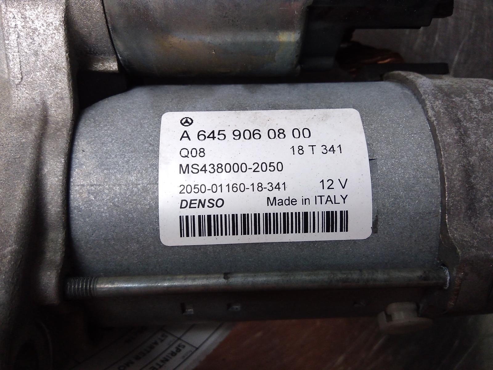 MERCEDES BENZ SPRINTER VS30 05/2018-01/2022 STARTER MOTOR DIESEL 2.1L ...