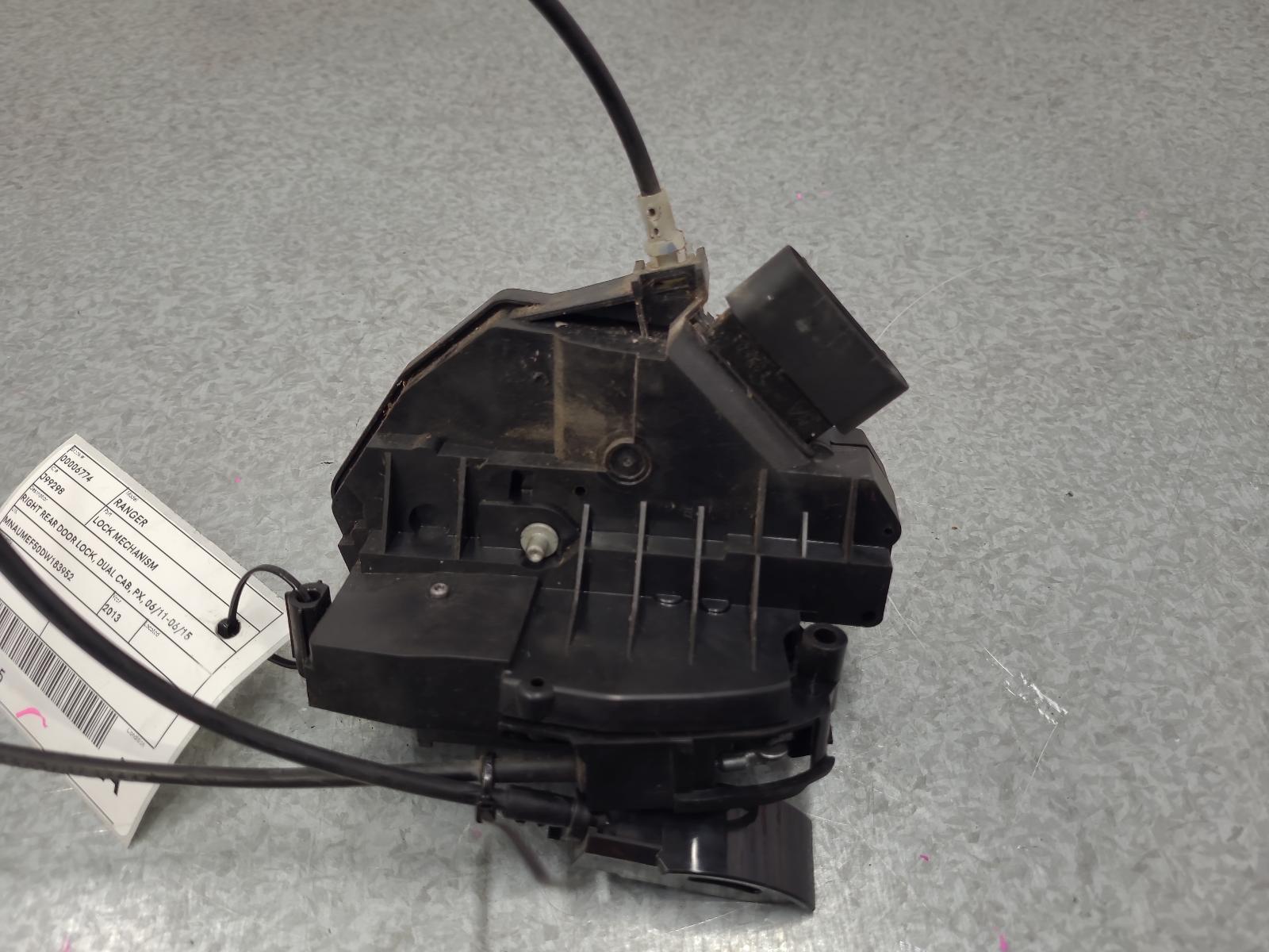 FORD RANGER PX 06/2011-06/2015 LOCK MECHANISM RIGHT REAR DOOR DUAL CAB ...