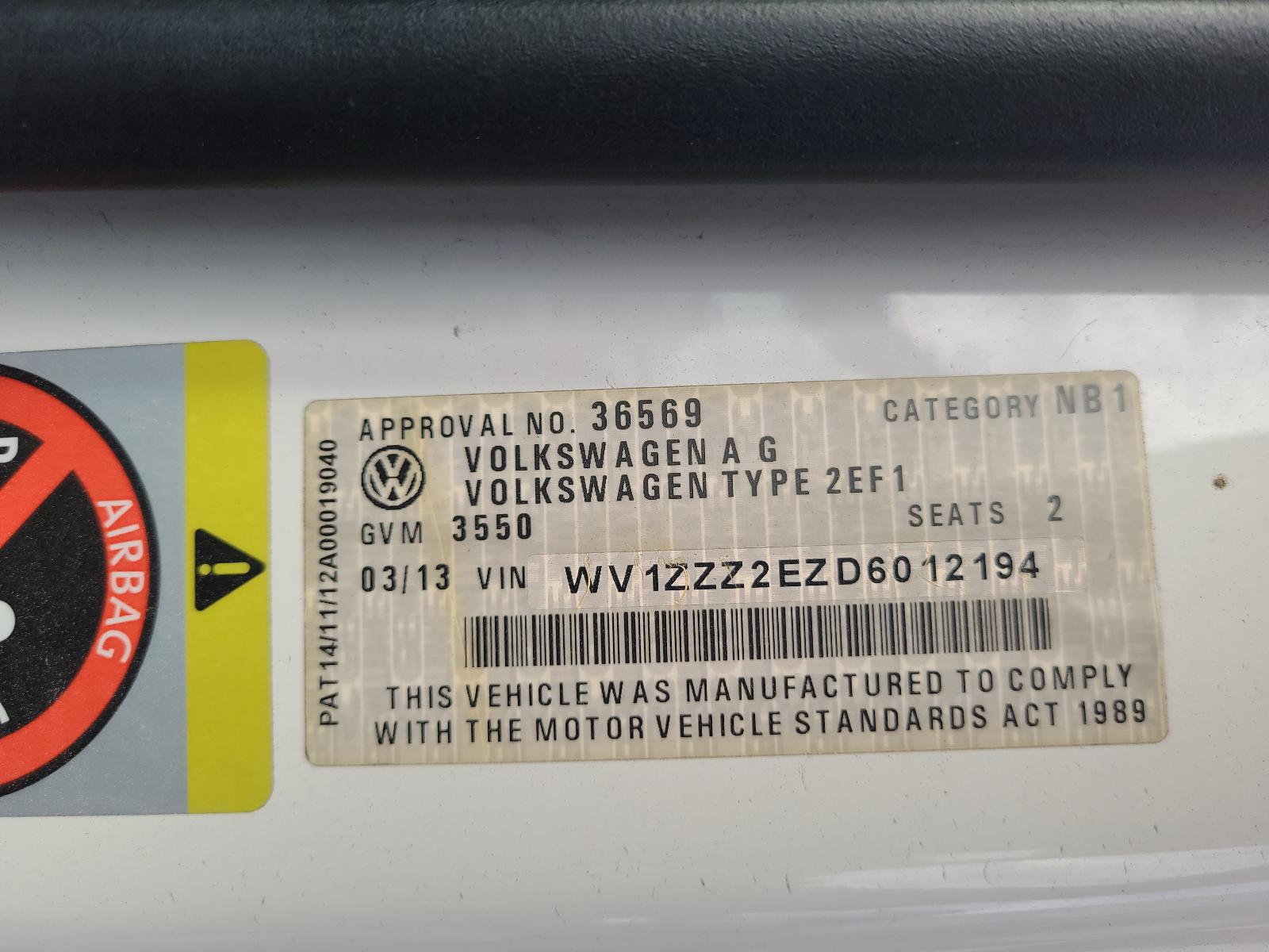 VOLKSWAGEN CRAFTER 2011-2017 ECU ENGINE ECU, 2.0, DIESEL, CKTB CODE ...