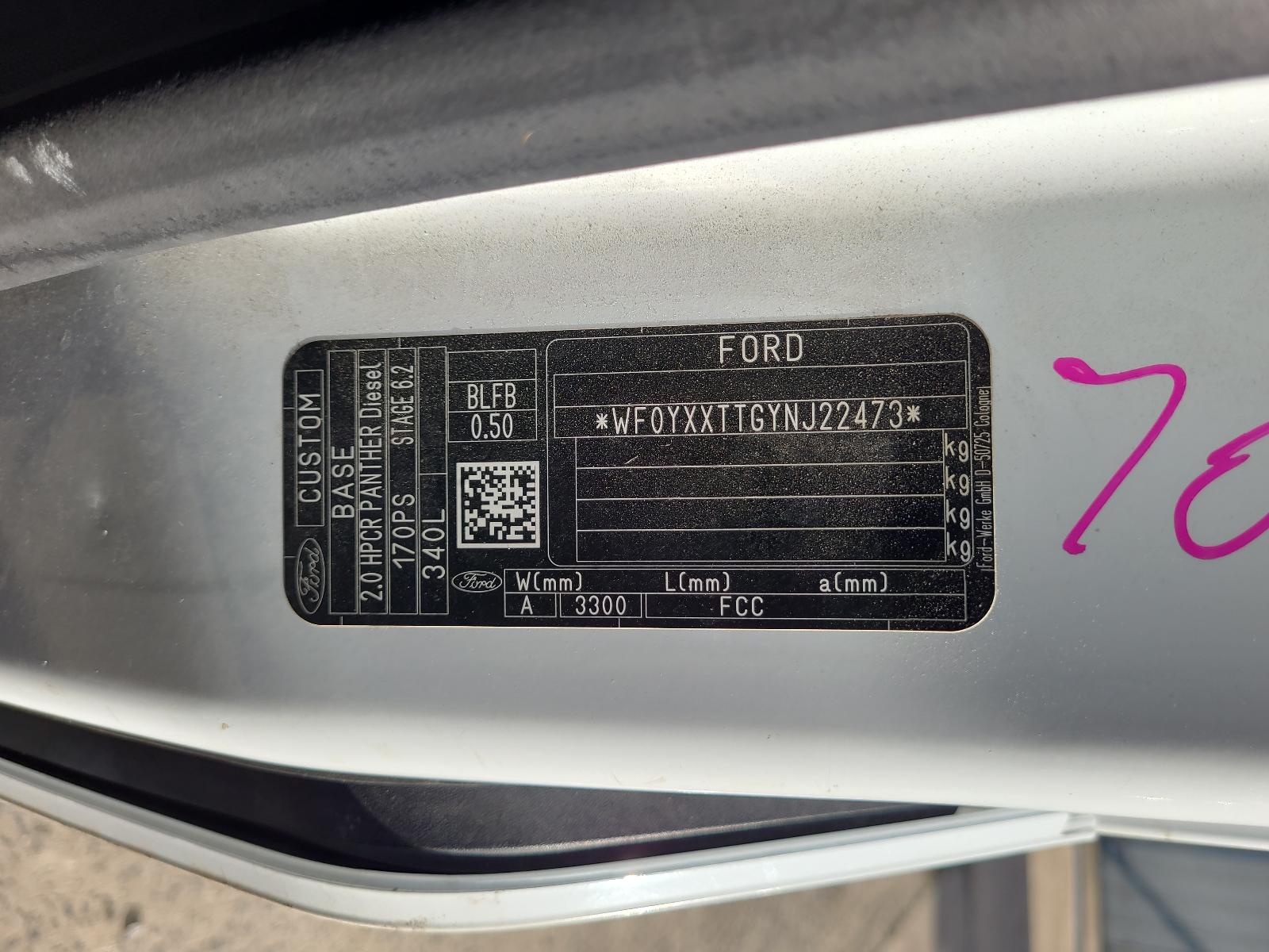 FORD TRANSIT CUSTOM 2013-2023 RADIATOR SUPPORT VN, RAD SUPPORT, 09/13 ...