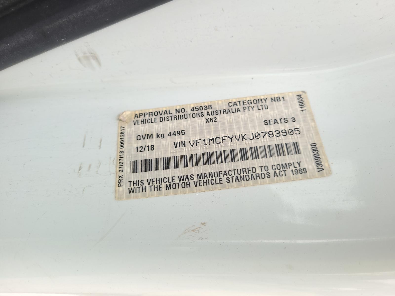 RENAULT MASTER 2011-2024 ECU BODY CONTROL MODULE, 2.3, DIESEL, X62, 09/ ...