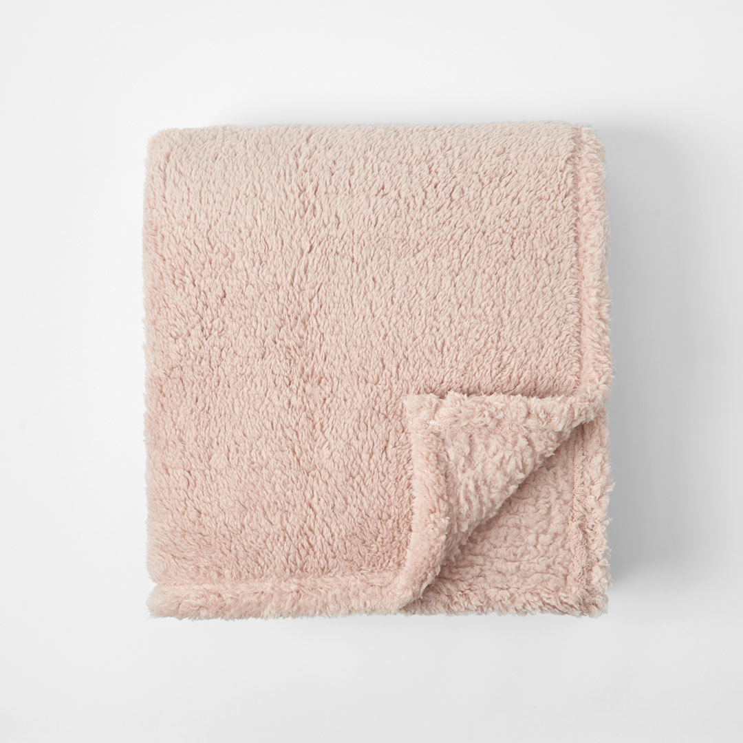 Buy Super Soft Throw - Pink Online | Bed Bath N' Table