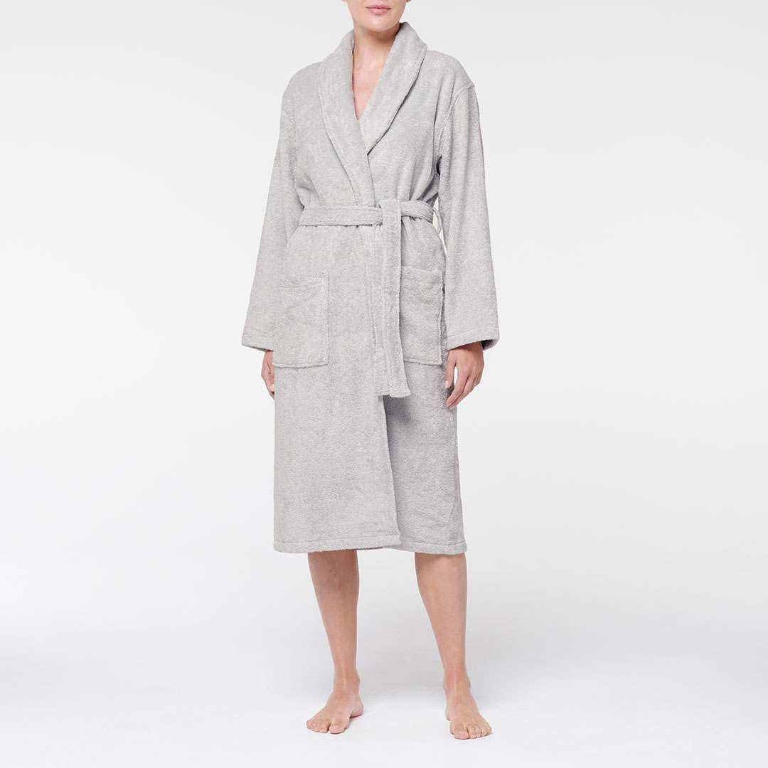 Shop Como Robe - Silver Online | Bed Bath N' Table