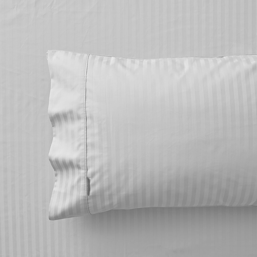 Shop Nassor Stripe Sheet Set - Silver Online | Bed Bath N' Table