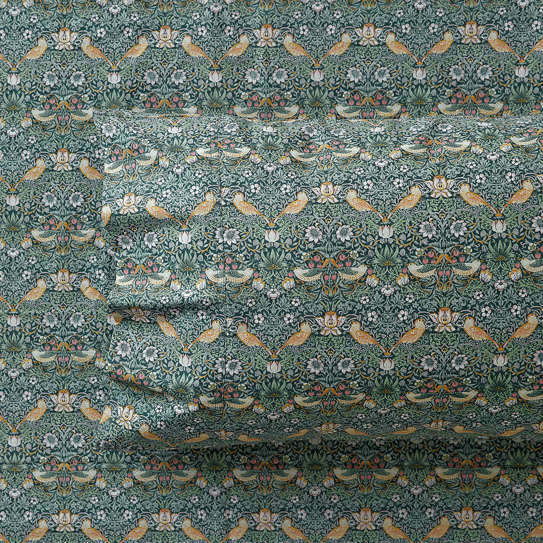 Shop Strawberry Thief Sheet Set - Teal Online | Bed Bath N' Table