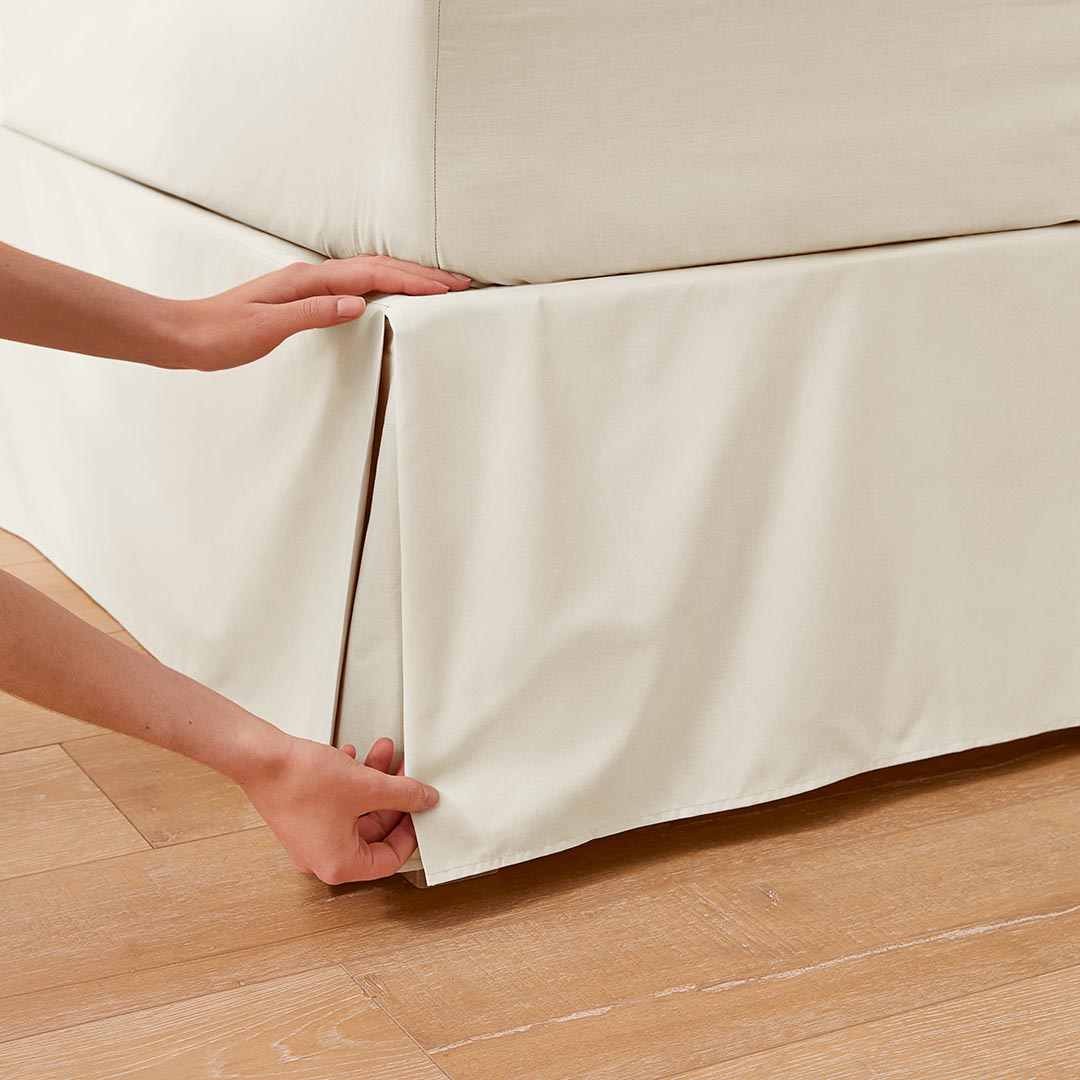 Buy Perfects Pleated Valance - Vanilla Online | Bed Bath N' Table