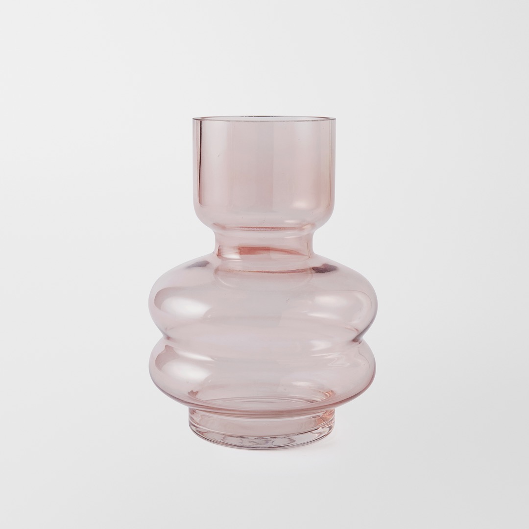 Shop Bubble Glass Vase Large - Pink Online | Bed Bath N' Table