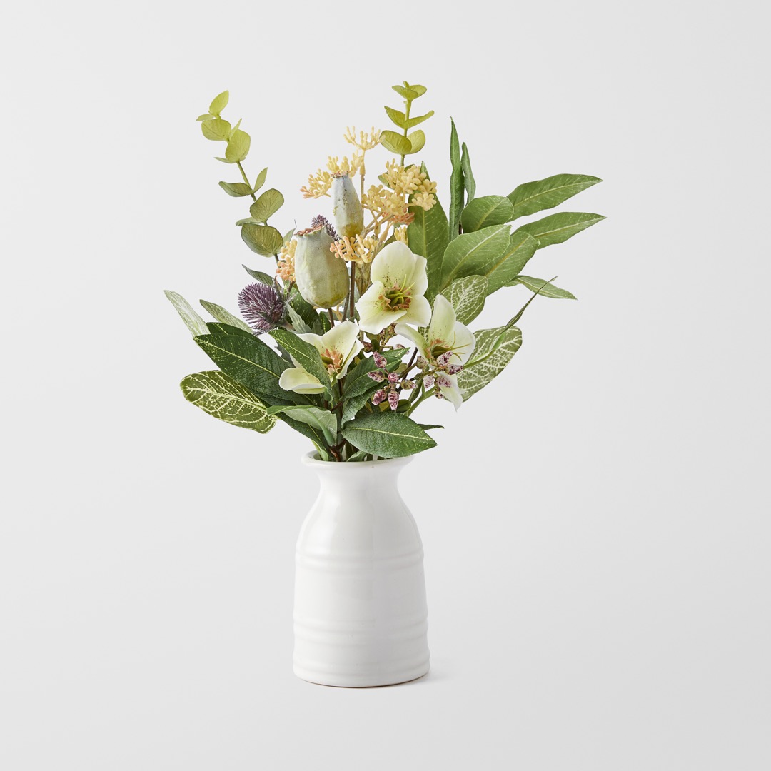 Shop Floral & Native Arrangement In Ceramic Vase - Green Online | Bed ...