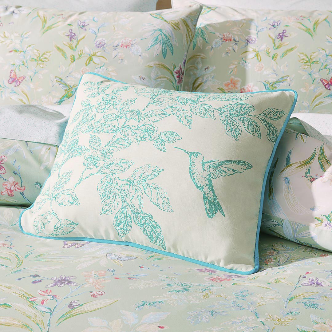 Buy Botanica Quilt Cover - Green/Cream Online | Bed Bath N' Table