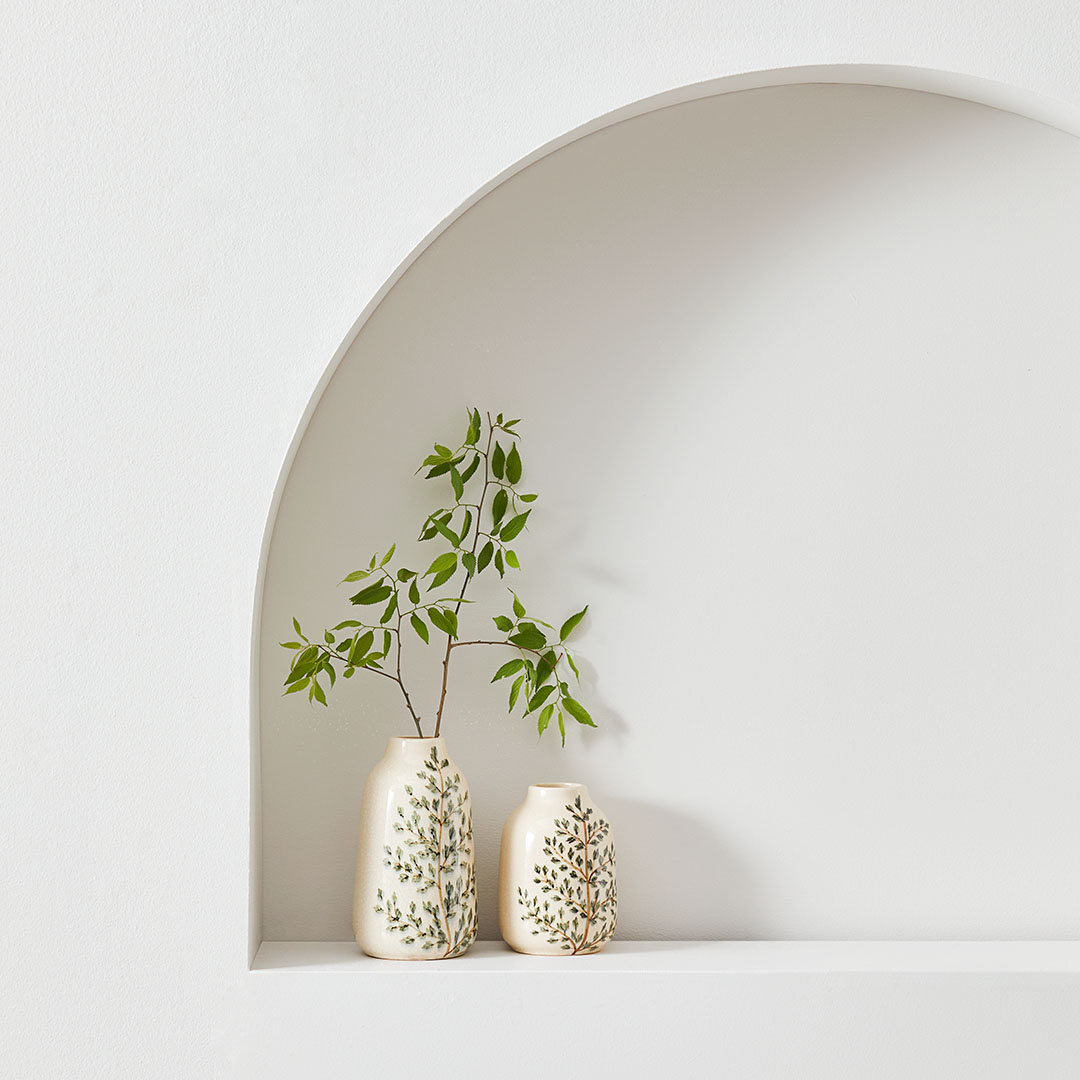 Shop Evergreen Ceramic Vase Large Online | Bed Bath N' Table