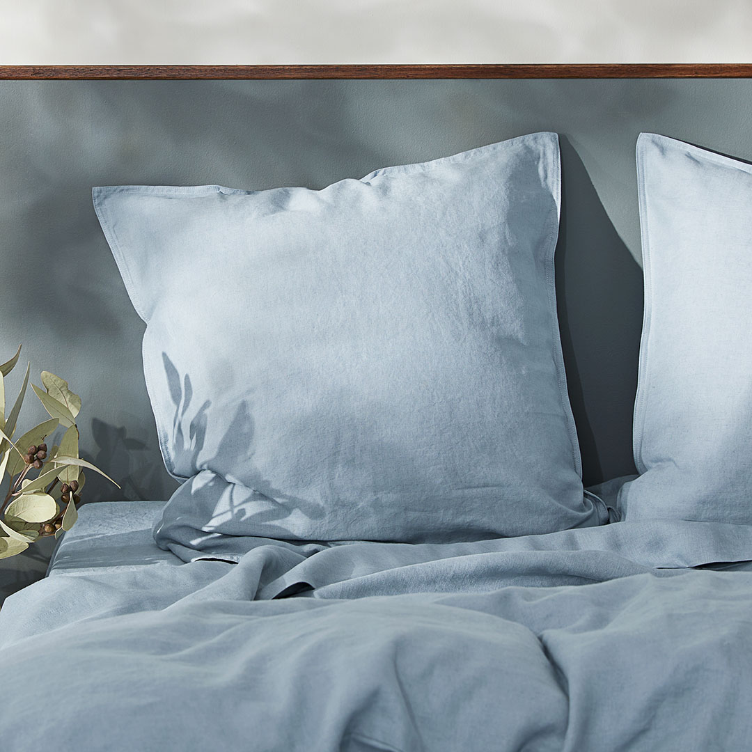 Buy Milano Quilt Cover -Smoke Blue Online | Bed Bath N' Table