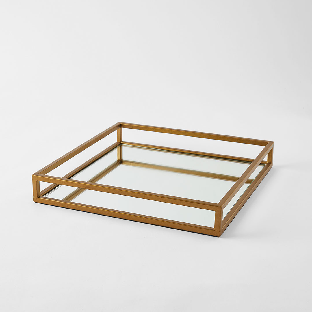 Buy Square Tray With Mirror Online | Bed Bath N' Table