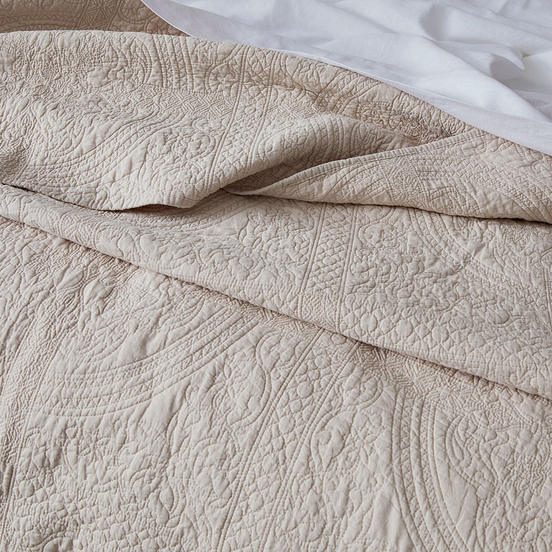 Buy Artemida Bedspread- Stone Online | Bed Bath N' Table