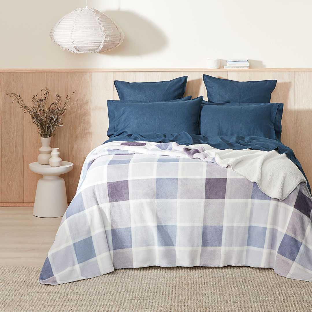 Shop Roman Check Blanket Online | Bed Bath N' Table