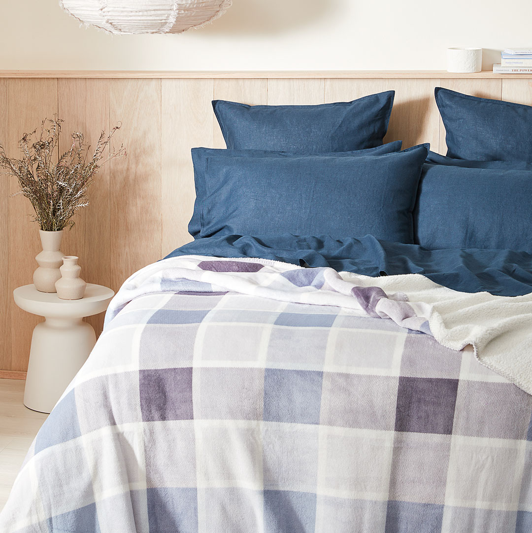 Shop Roman Check Blanket Online | Bed Bath N' Table