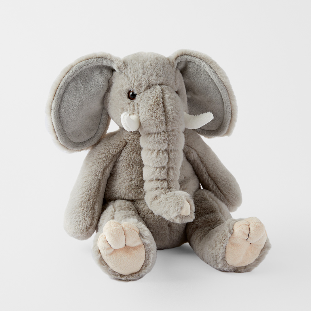 Shop Eli Elephant Soft Toy - Grey Online | Bed Bath N' Table