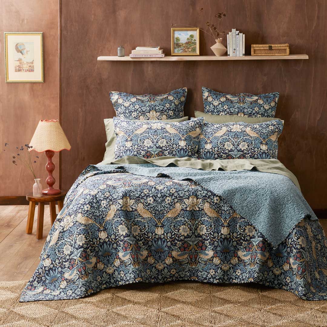 Shop Strawberry Thief Quilt Cover Online | Bed Bath N' Table