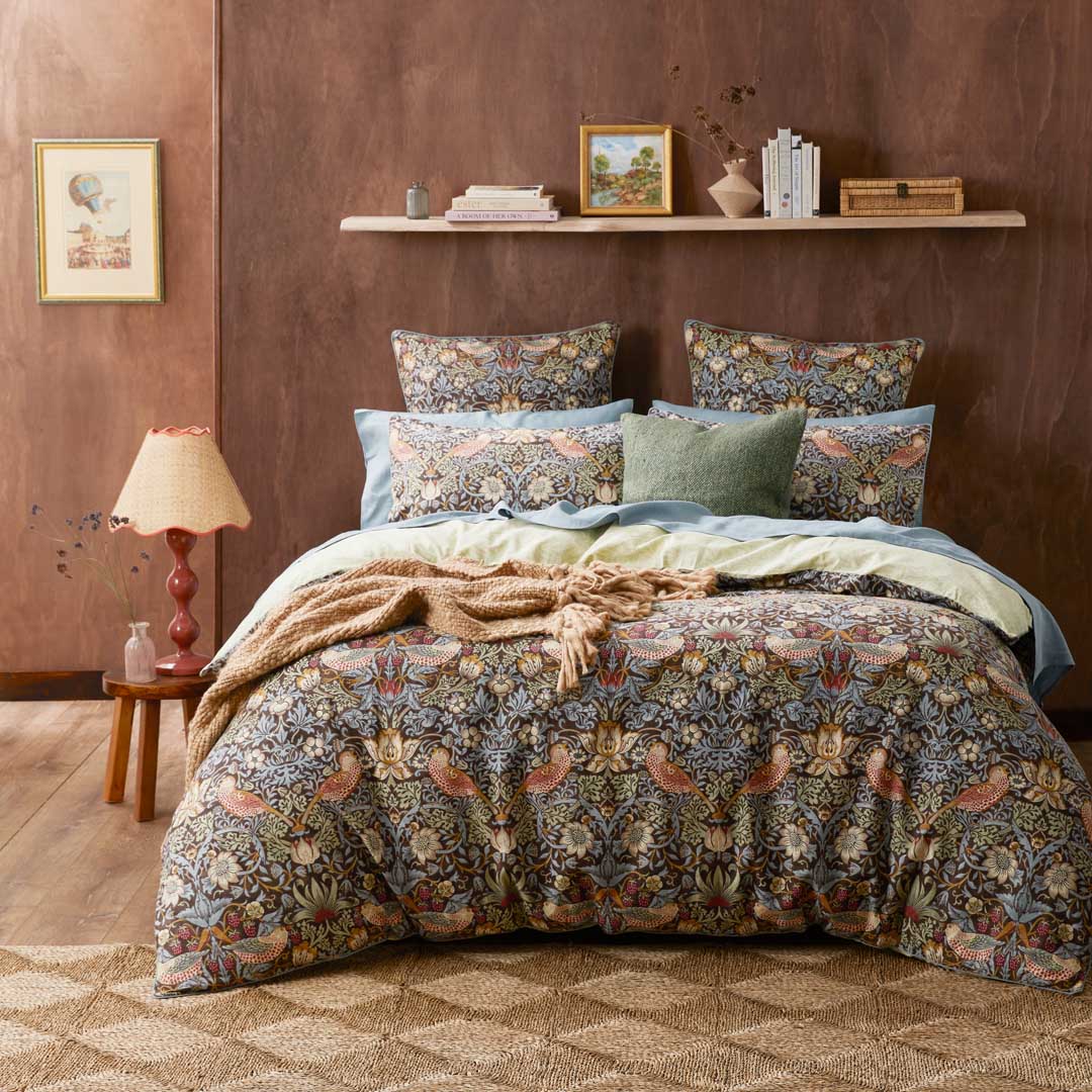Shop Strawberry Thief Quilt Cover Online | Bed Bath N' Table