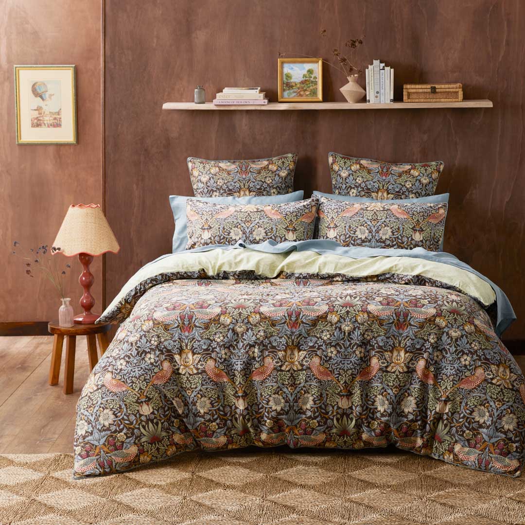 Shop Strawberry Thief Quilt Cover Online | Bed Bath N' Table