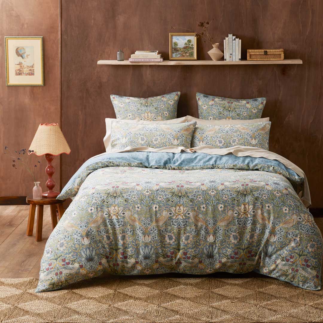 Shop Strawberry Thief Quilt Cover | Bed Bath N' Table