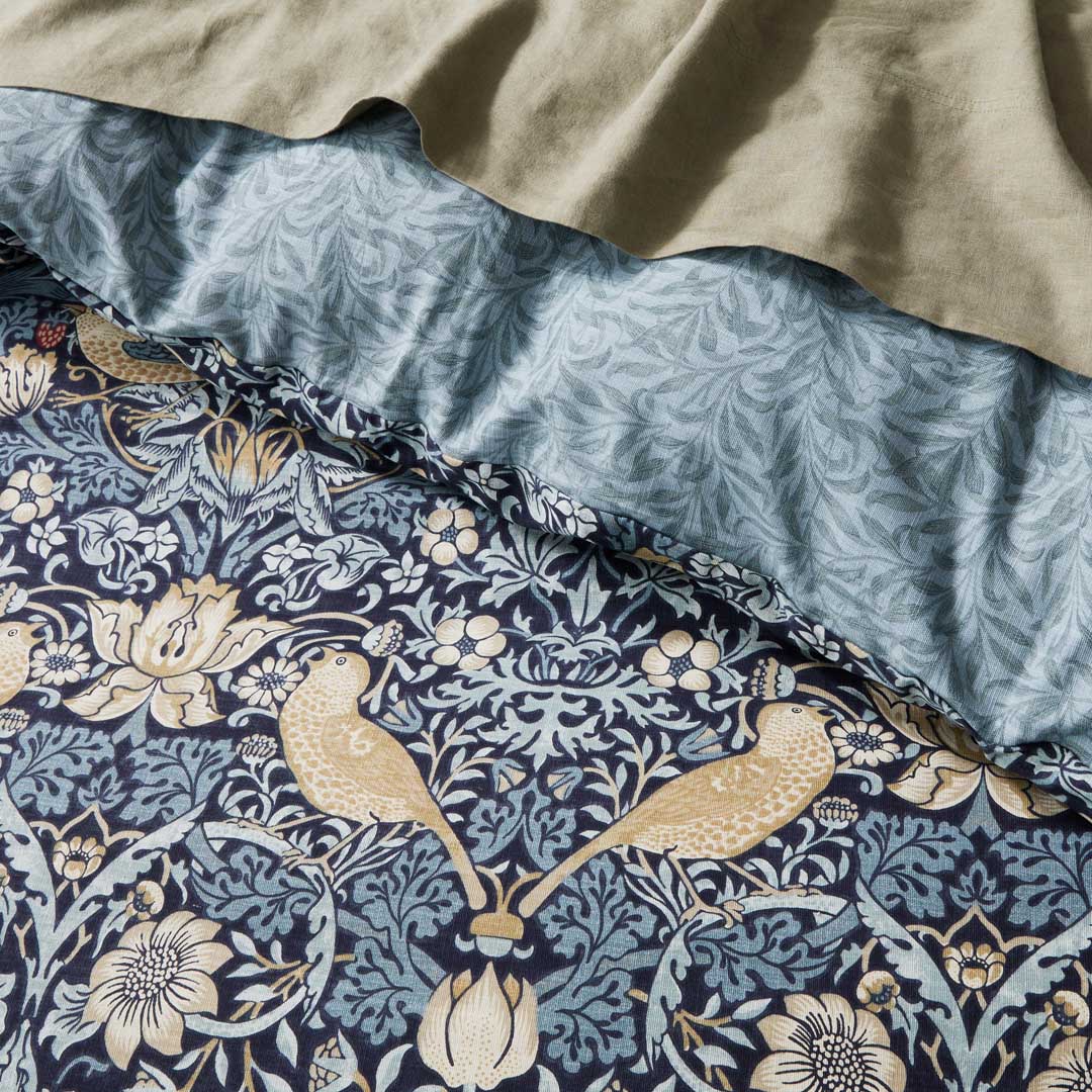 Buy Strawberry Thief Quilt Cover - Ink Online | Bed Bath N' Table