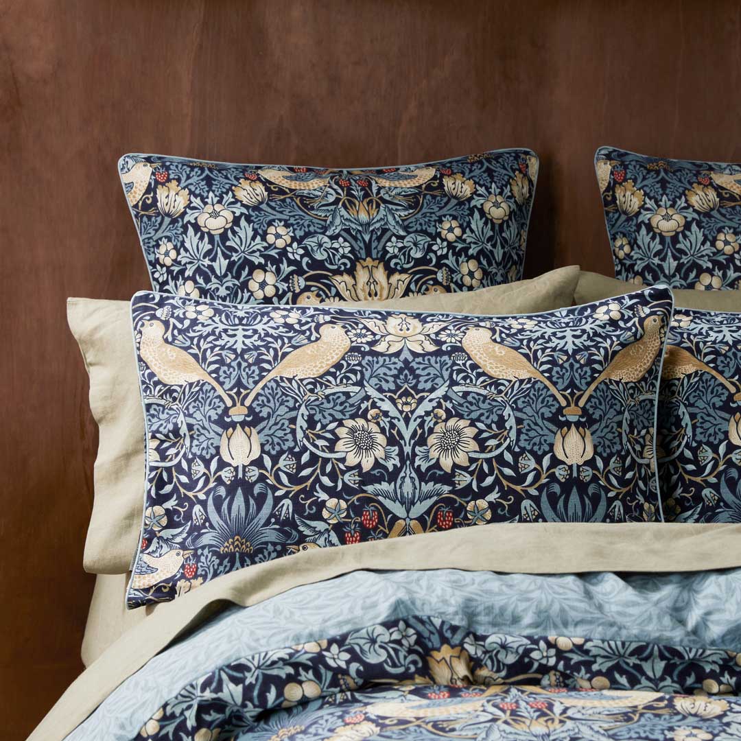 Buy Strawberry Thief Quilt Cover - Ink Online | Bed Bath N' Table