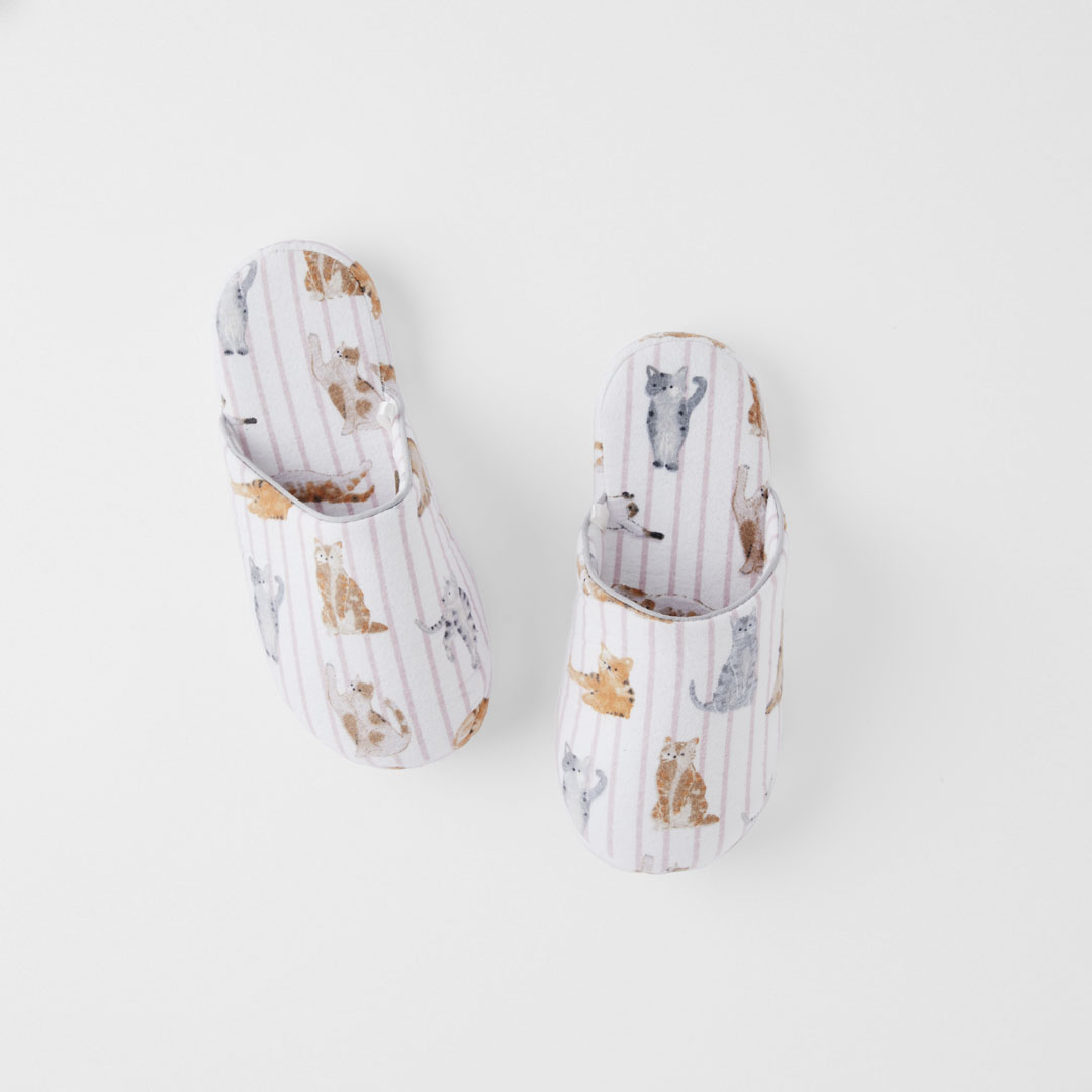 Shop Mittens Flannelette Slippers Online | Bed Bath N' Table