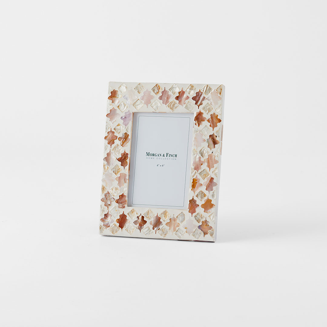 Shop Nyra Shell Inlay Frame - Pink Online | Bed Bath N' Table