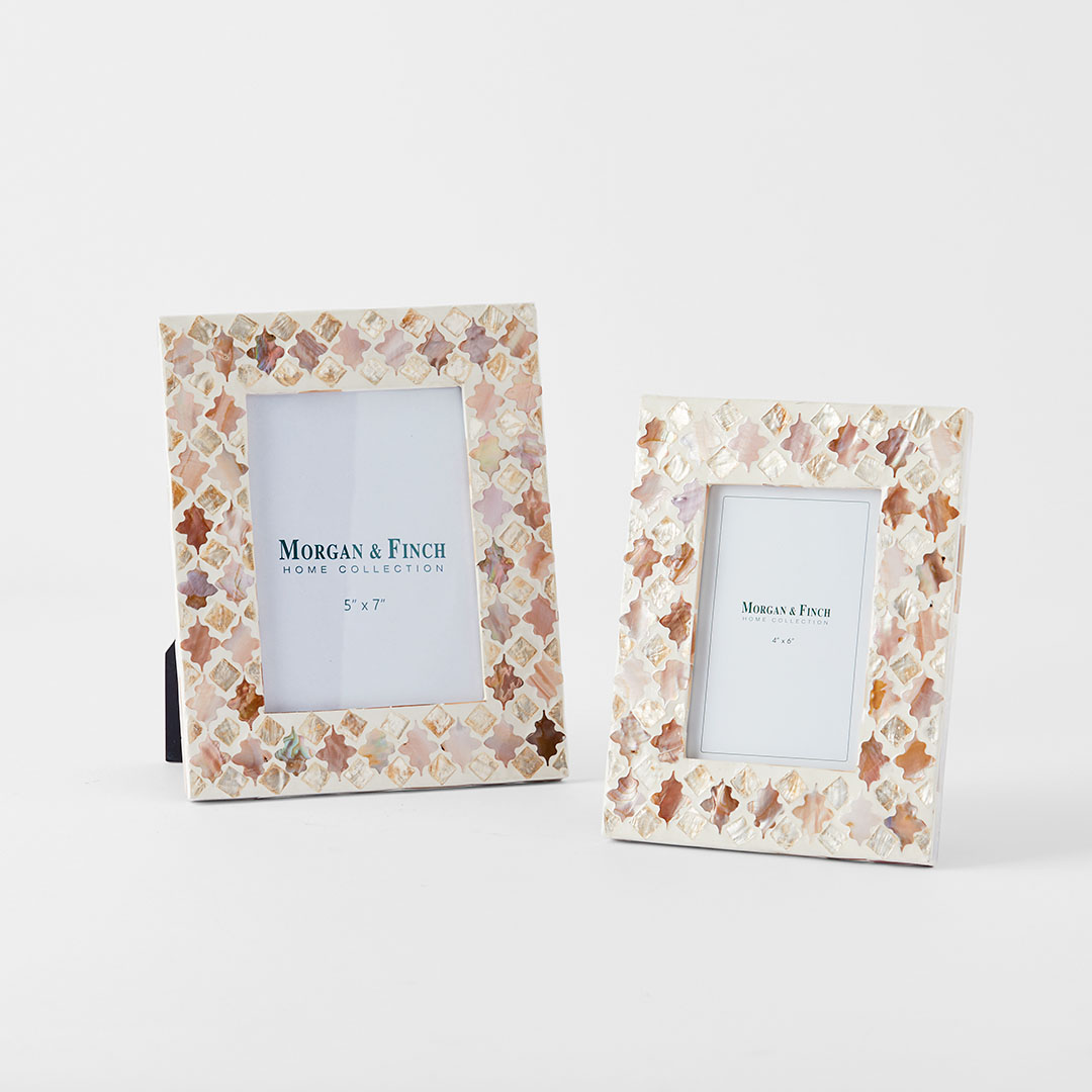 Shop Nyra Shell Inlay Frame - Pink Online | Bed Bath N' Table