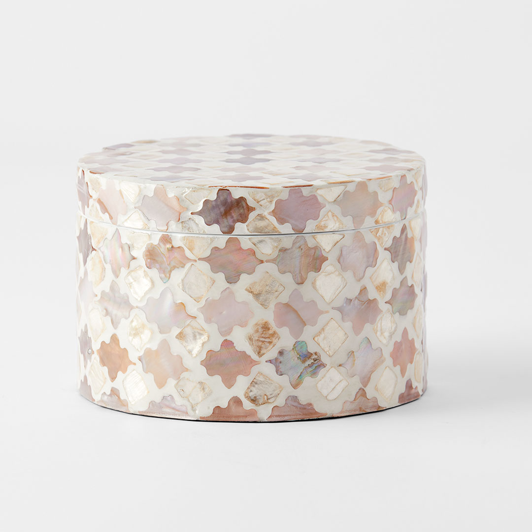 Shop Nyra Round Box - Pink Online | Bed Bath N' Table