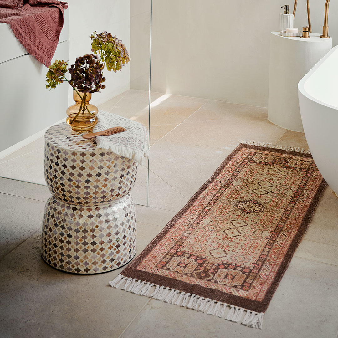 Shop Andes Bath Runner - Rust Online | Bed Bath N' Table