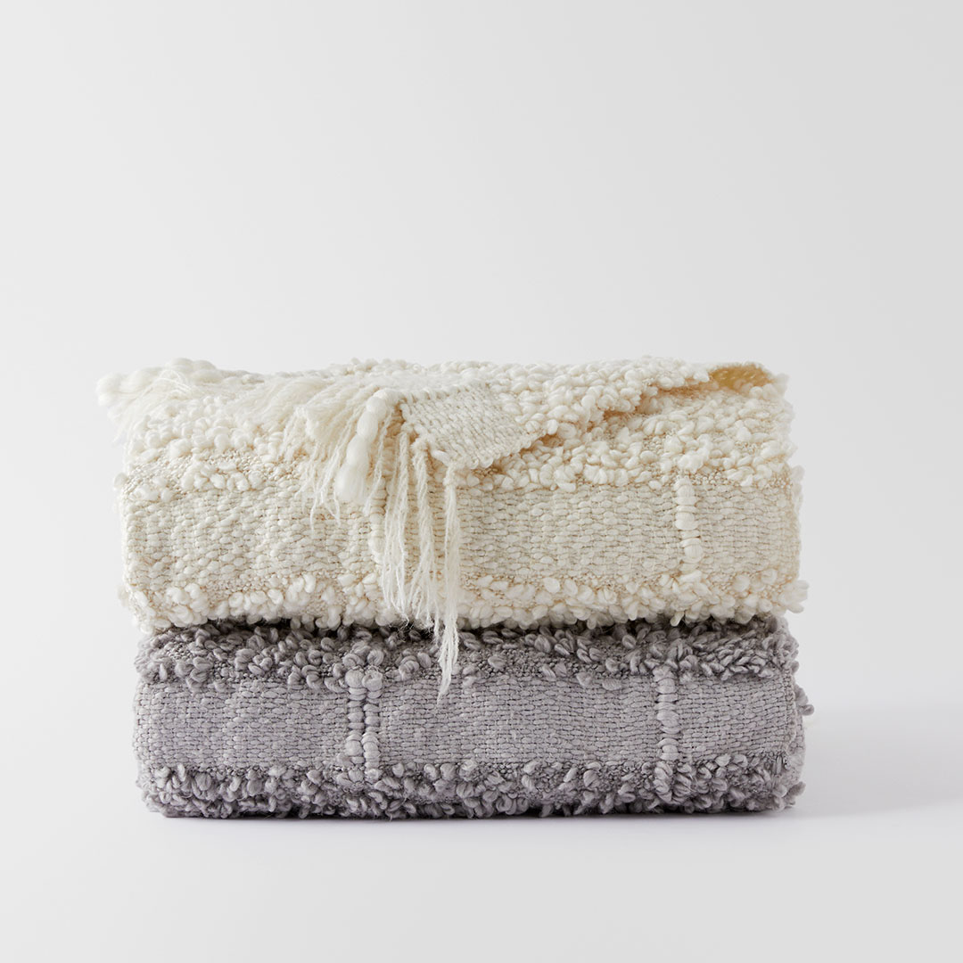 Shop Iver Throw - Dove Online | Bed Bath N' Table