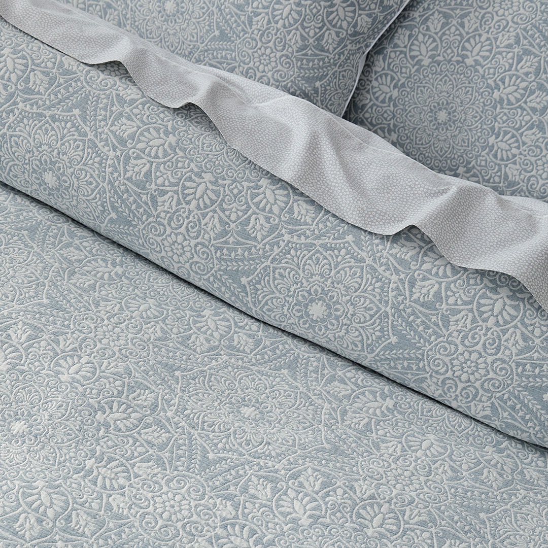 Shop Arlen Quilt Cover - Soft Blue Online | Bed Bath N' Table