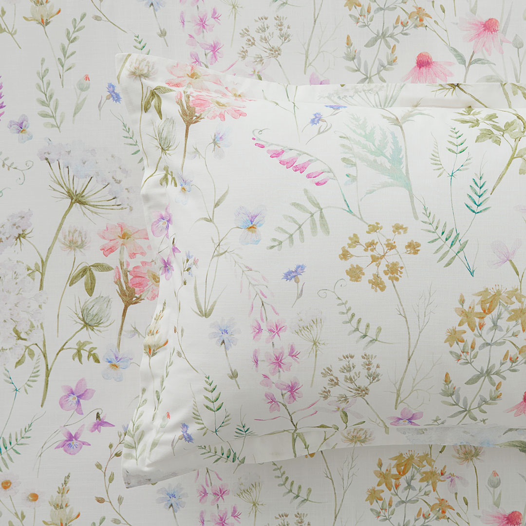 Shop Layla Quilt Cover - White/Multi Online | Bed Bath N' Table