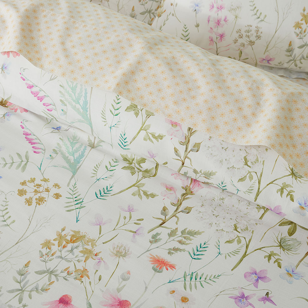 Shop Layla Quilt Cover - White/Multi Online | Bed Bath N' Table