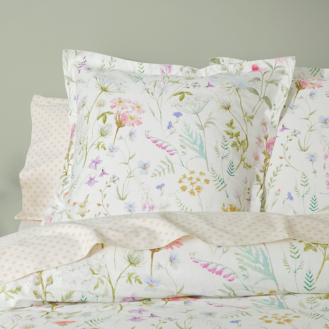 Shop Layla Quilt Cover - White/Multi Online | Bed Bath N' Table