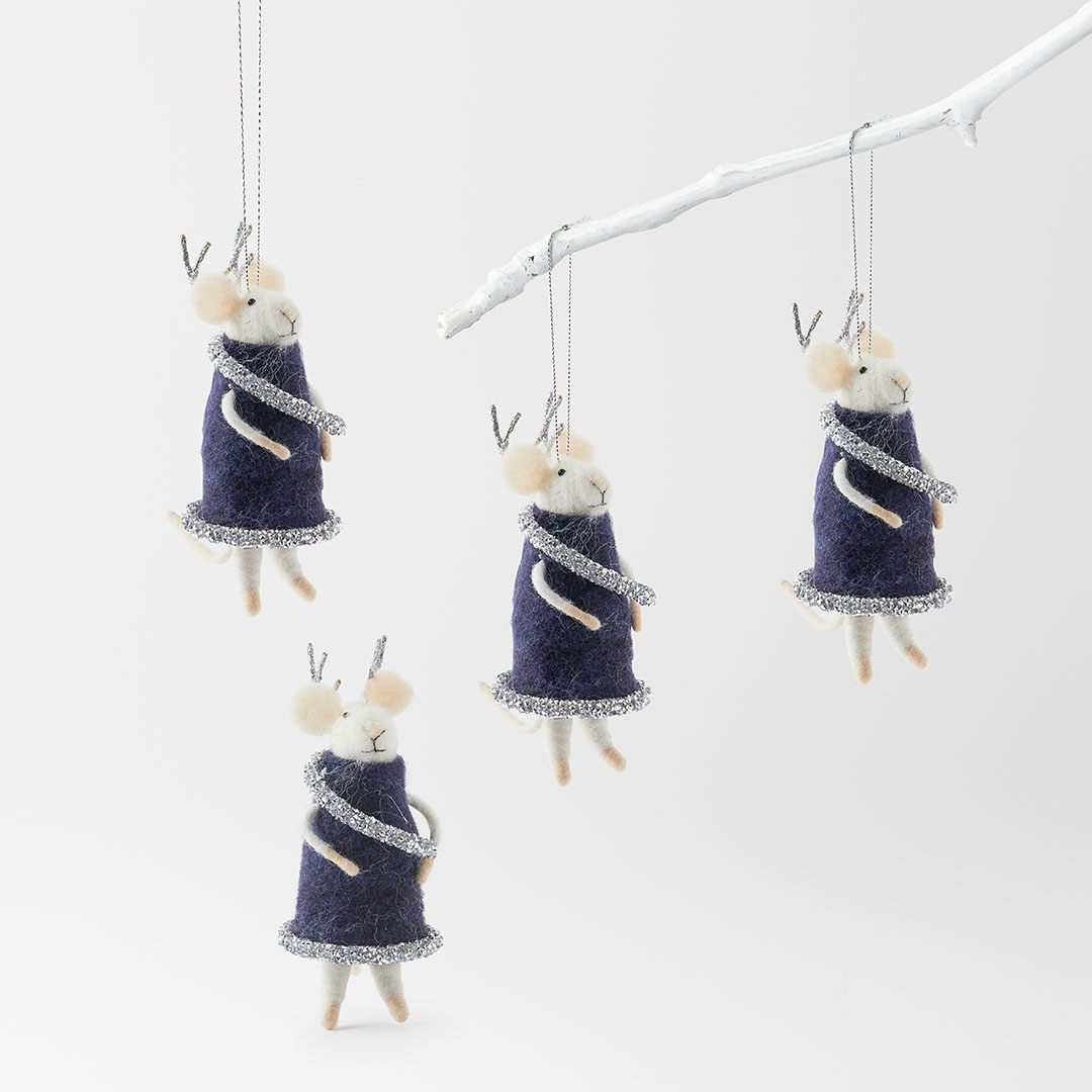 Shop Mia Mouse in Navy Dress Set Of 4 Online | Bed Bath N' Table