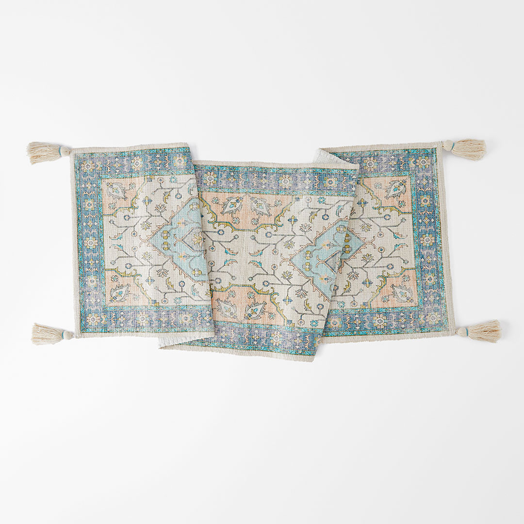 Shop Luzern Bath Runner - Blue Online | Bed Bath N' Table
