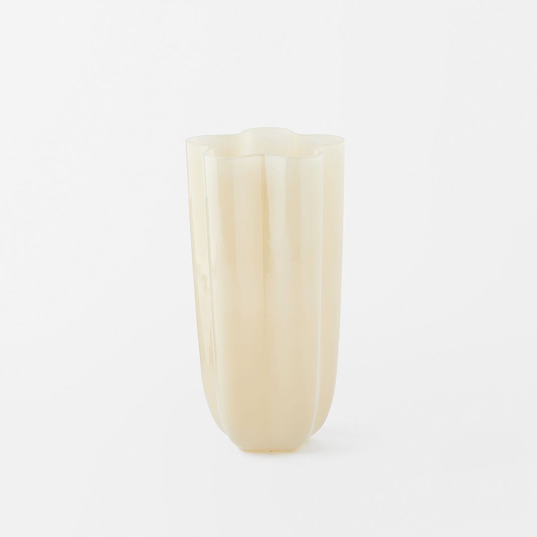 Shop Amara Glass Vase Small- Milky Pink Online |Bed Bath N' Table